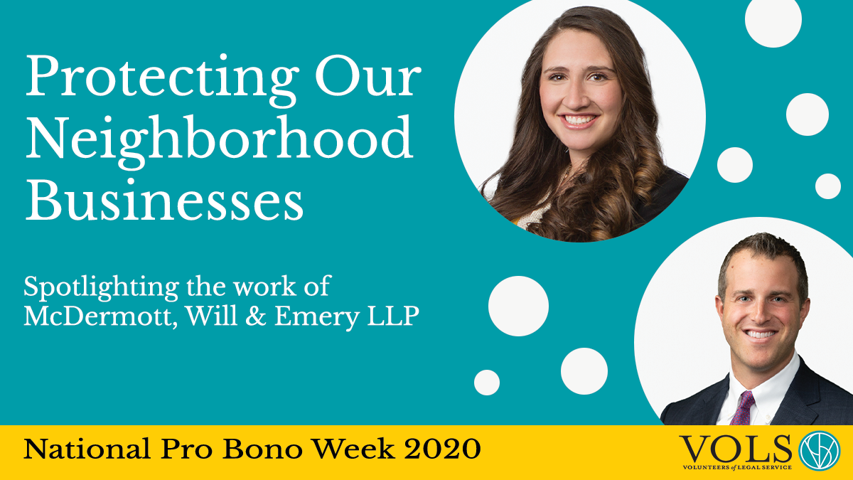 Pro Bono Week Spotlight: Protecting Our Small Businesses - VOLS ...