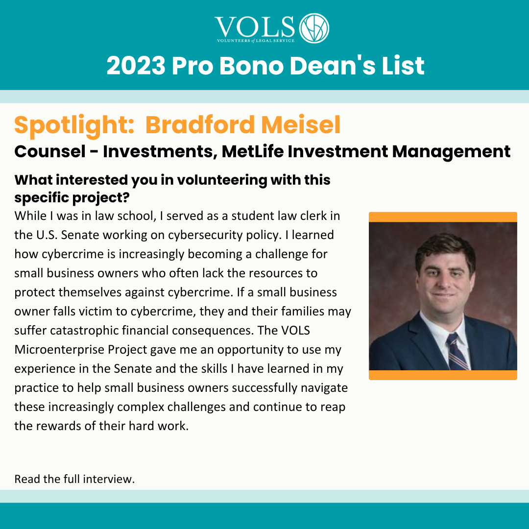 Volunteers of Legal Service Announces Its 2023 Pro Bono Dean’s List ...