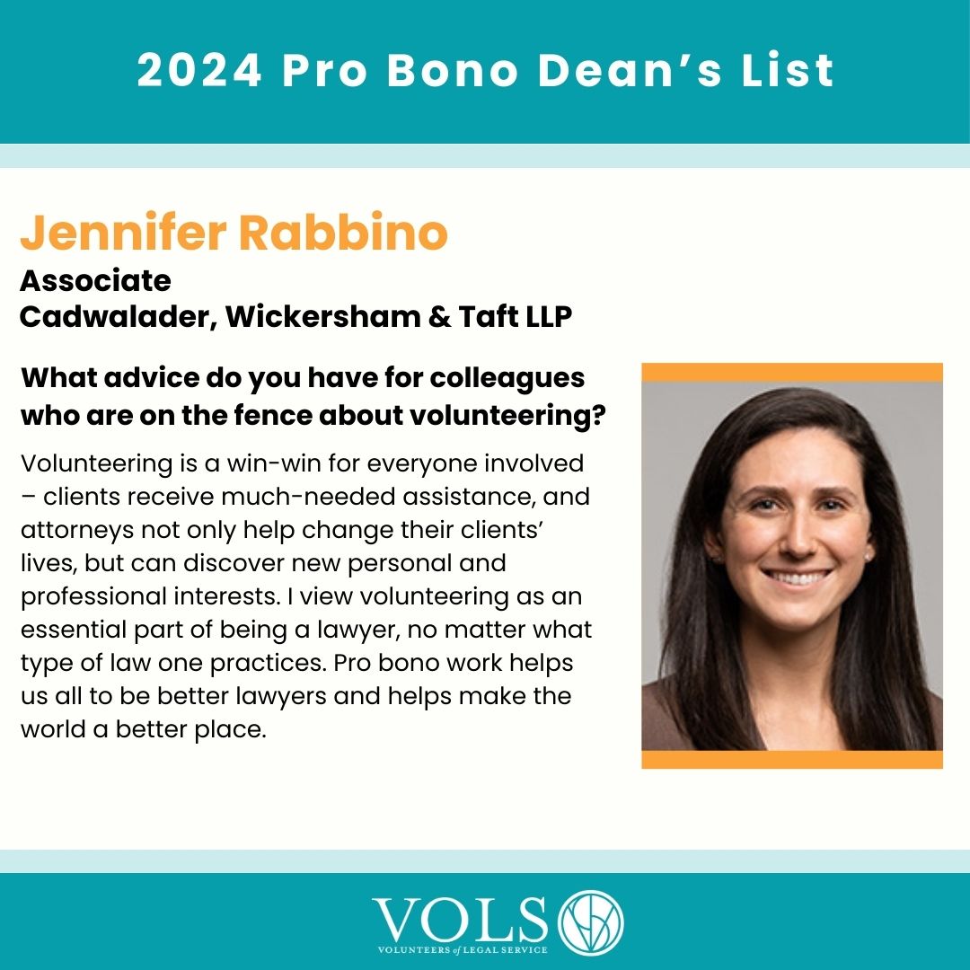 Pro Bono Council Page - VOLS - Volunteers of Legal Service